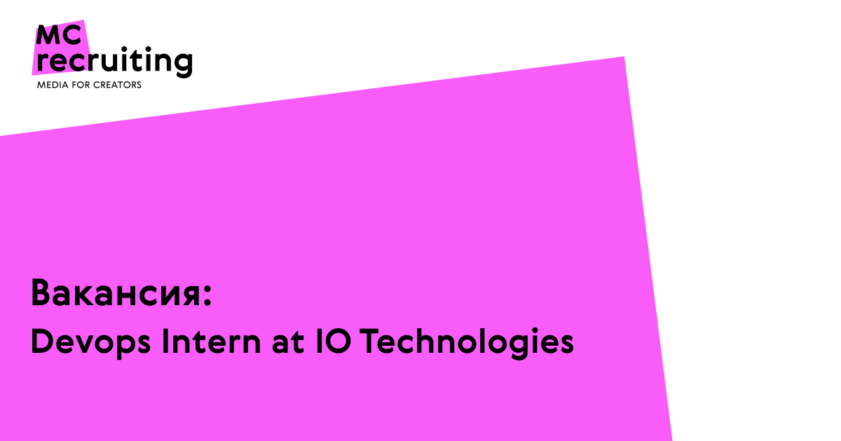 Devops Intern at IO Technologies