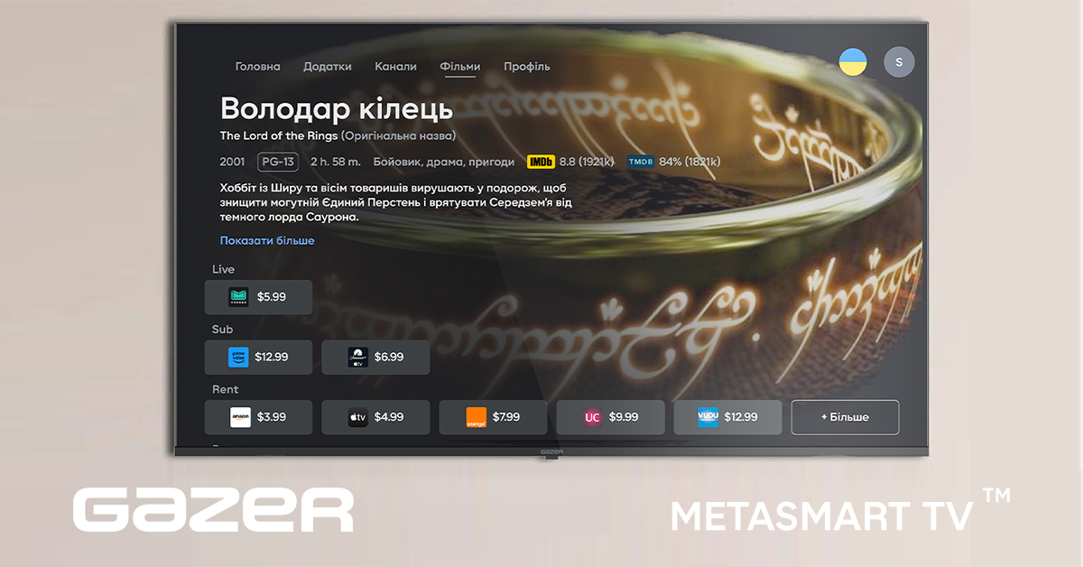 Мультикаталог и умные фильтры: как телевизор METASMART TV от Gazer упростит поиск кино